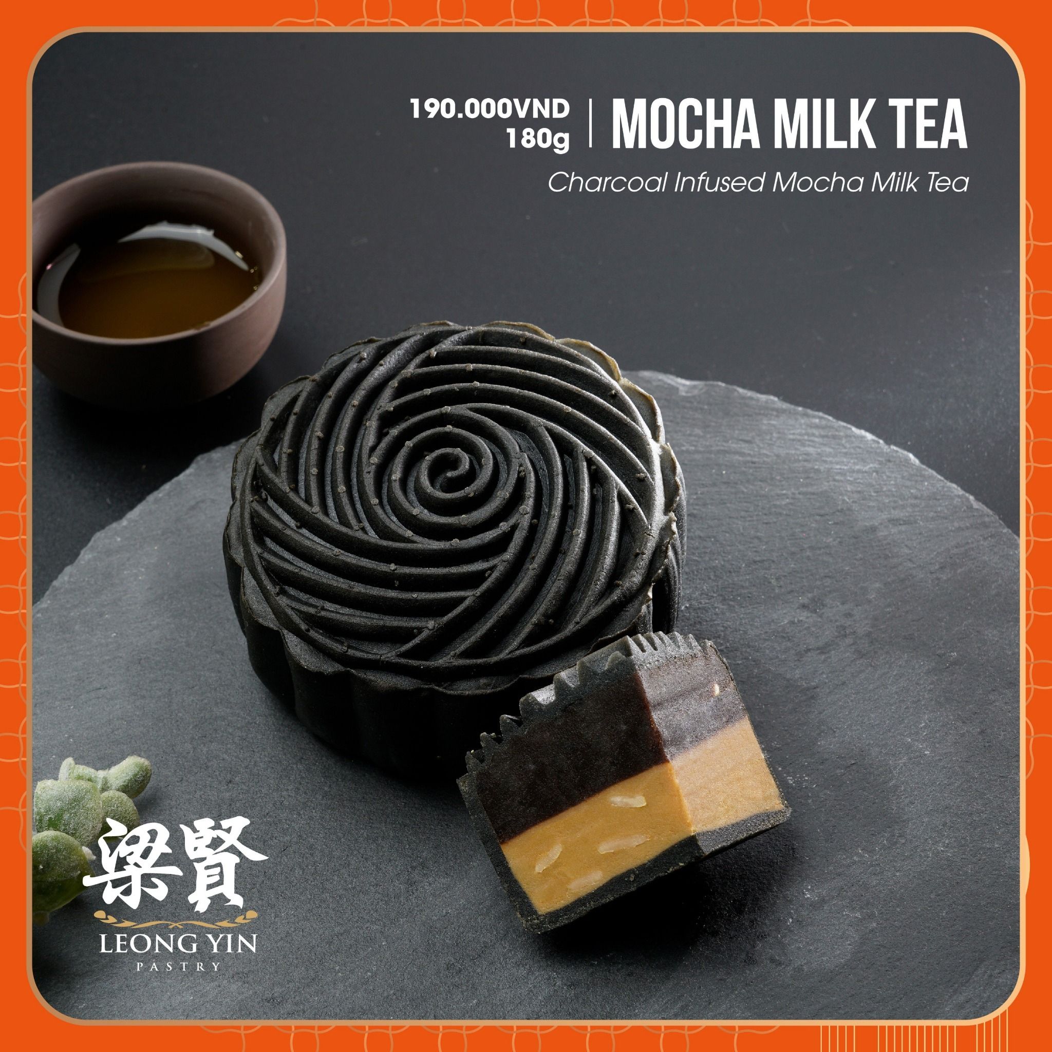 Bánh Mocha Milk Tea – Chocolate Graphics
