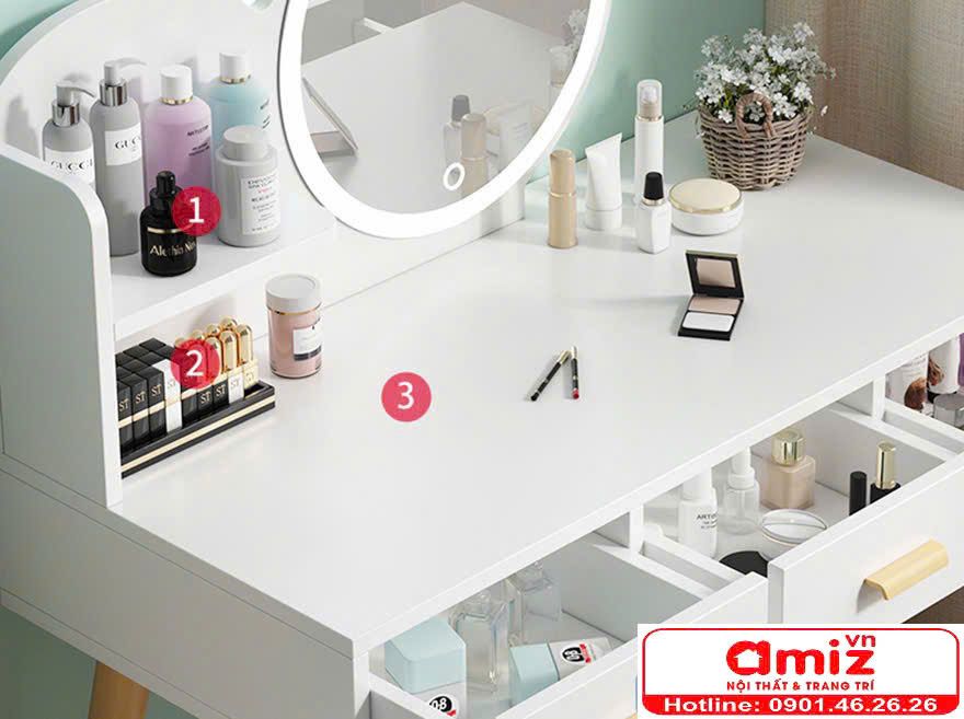 Bàn Trang Điểm Đẹp Thiết Kế Đơn Giản AMIZ-025 – AMIZ.VN ( nội thất & trang trí )