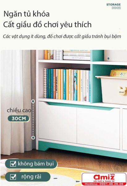 Kệ sách cute dành cho trẻ AMIZ-012 – AMIZ.VN ( nội thất & trang trí )