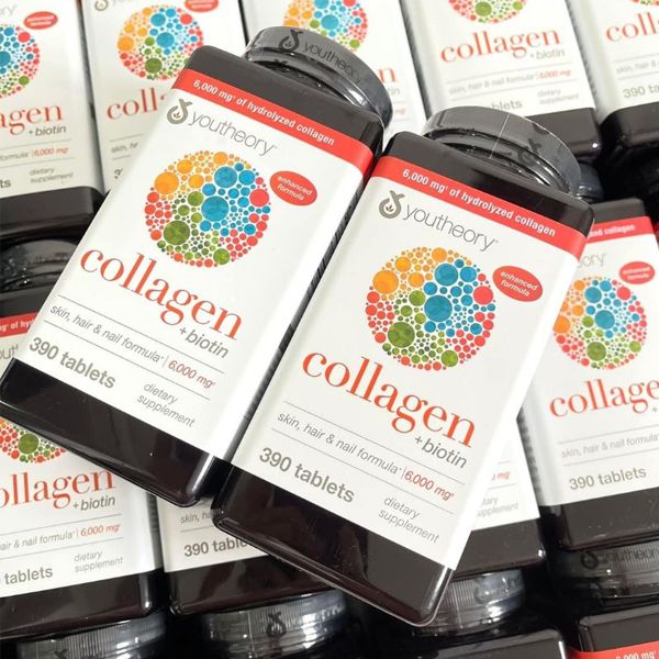 Collagen Youtheory Type 1 2 & 3 của Mỹ lọ 390 viên