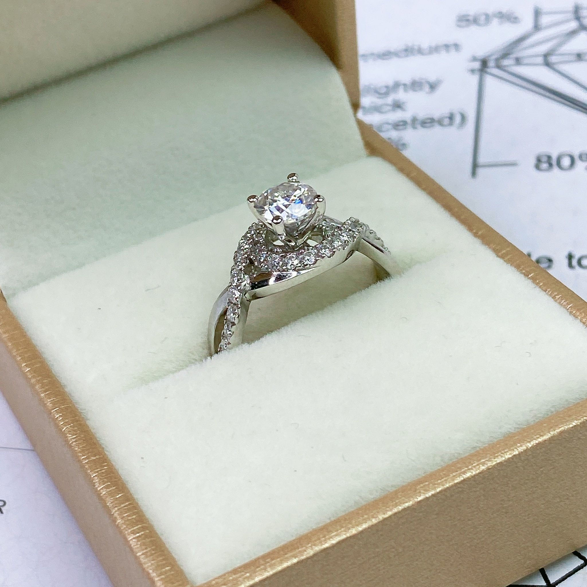 Nhẫn vàng xoắn RG014 5.4mm VT14K