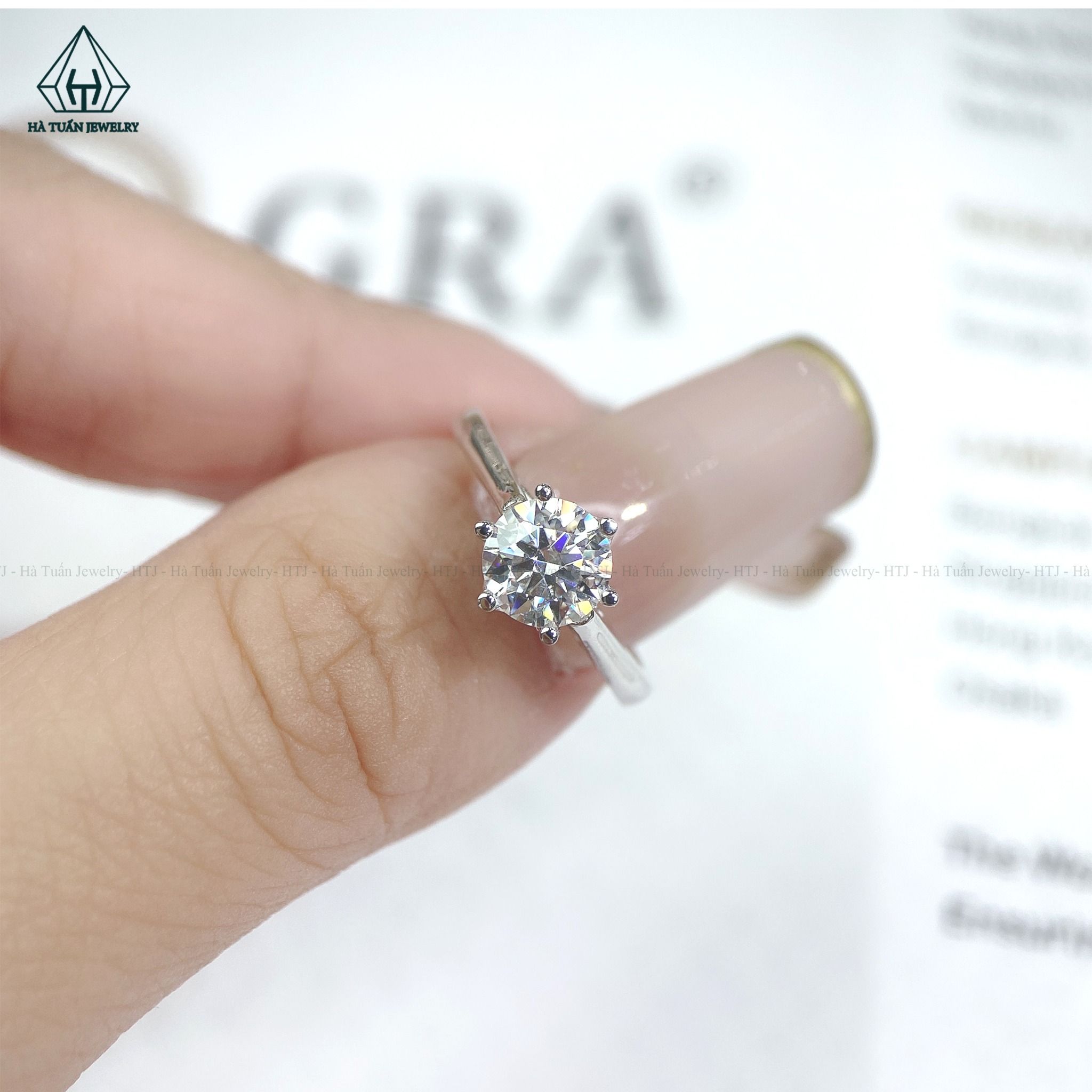 Nhẫn nữ vàng RG070 VT14K 6.3mm – Hà Tuấn Jewelry