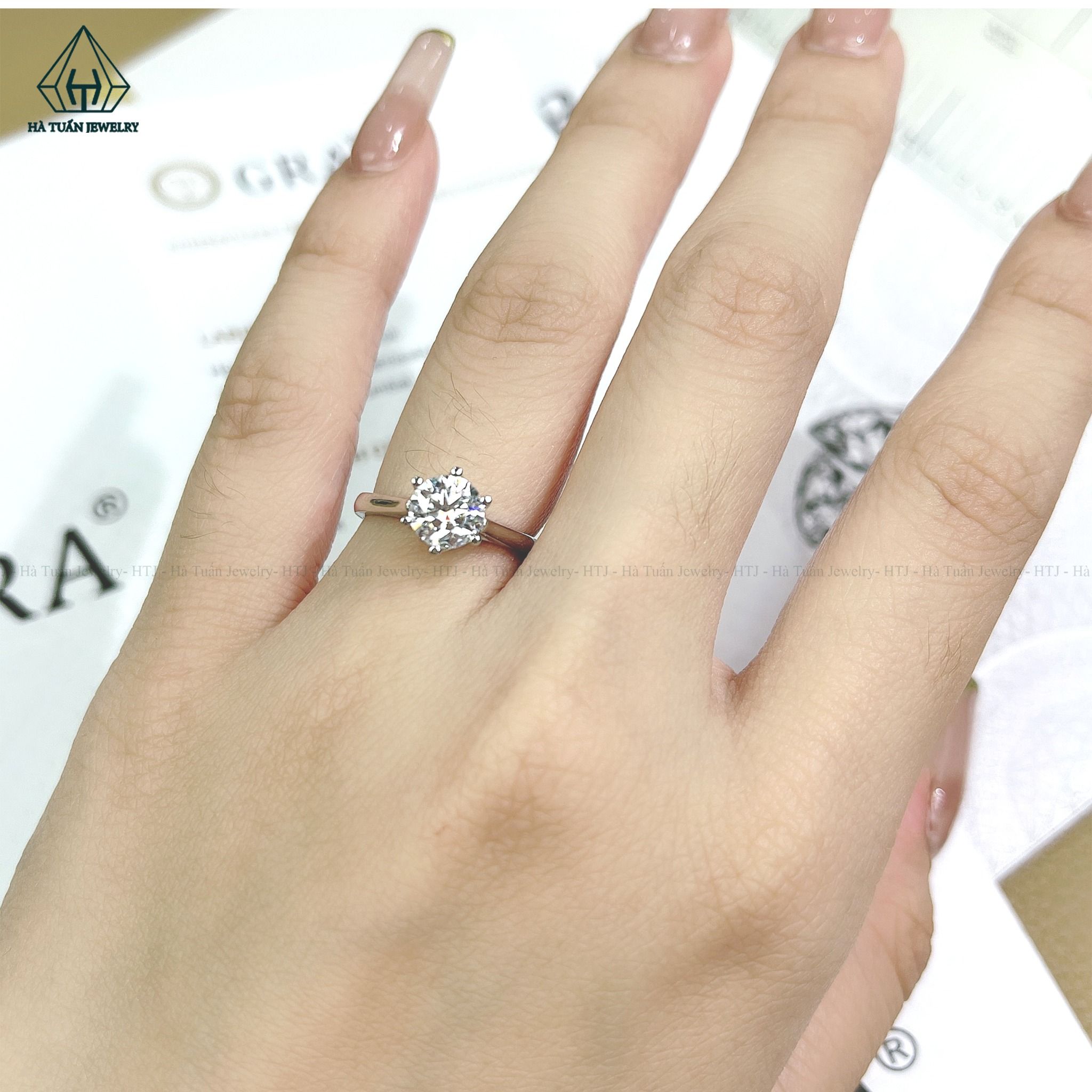 Nhẫn nữ vàng RG070 VT14K 6.3mm