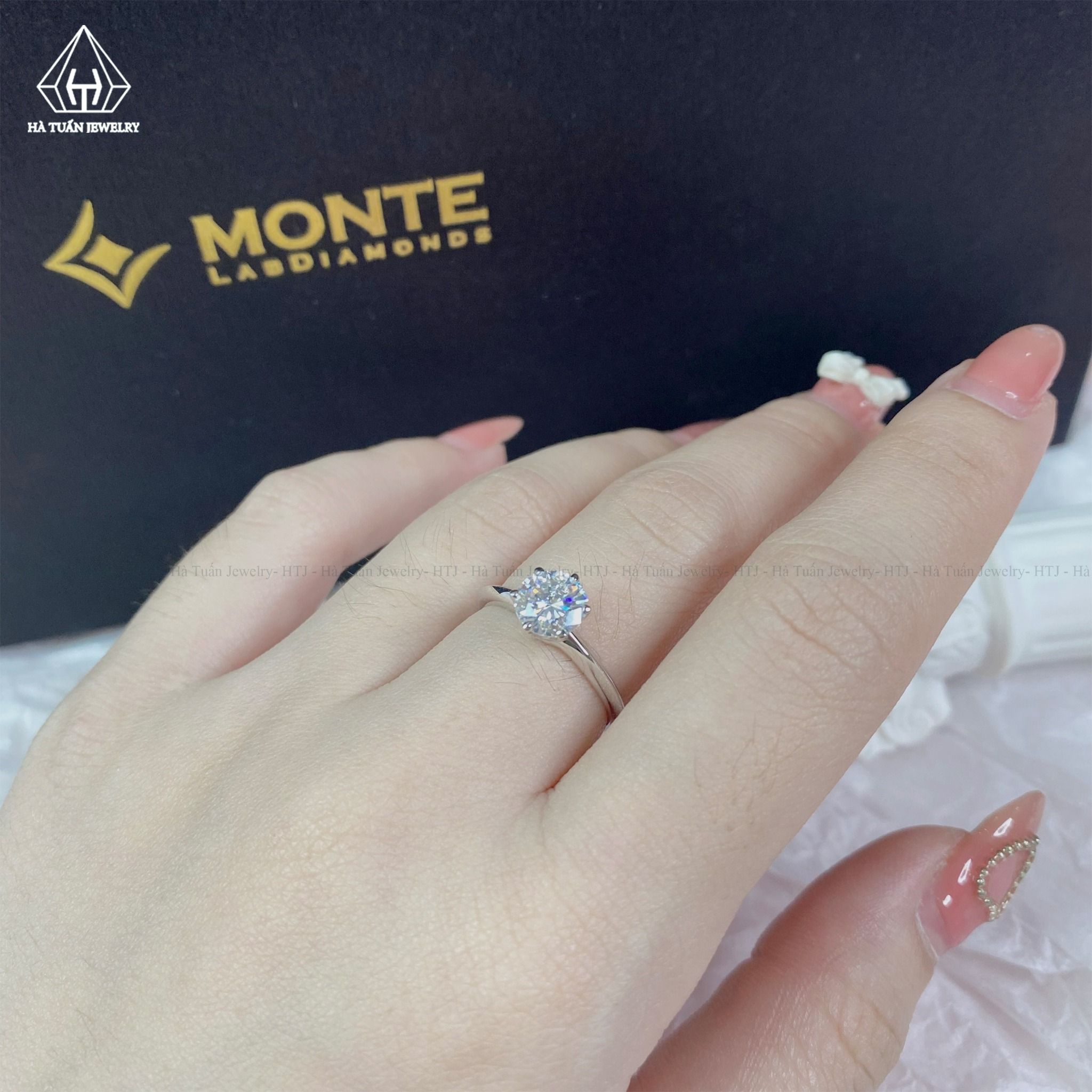 Nhẫn nữ vàng RG061 VT14K 6.3mm MONTE