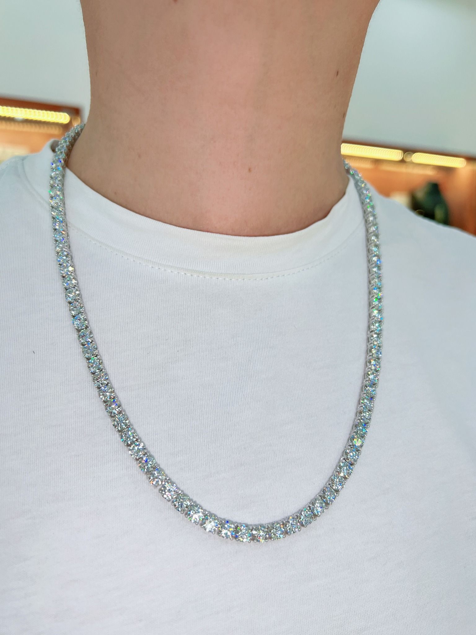 Dây chuyền xi NCX010 full mois 5mm 50cm