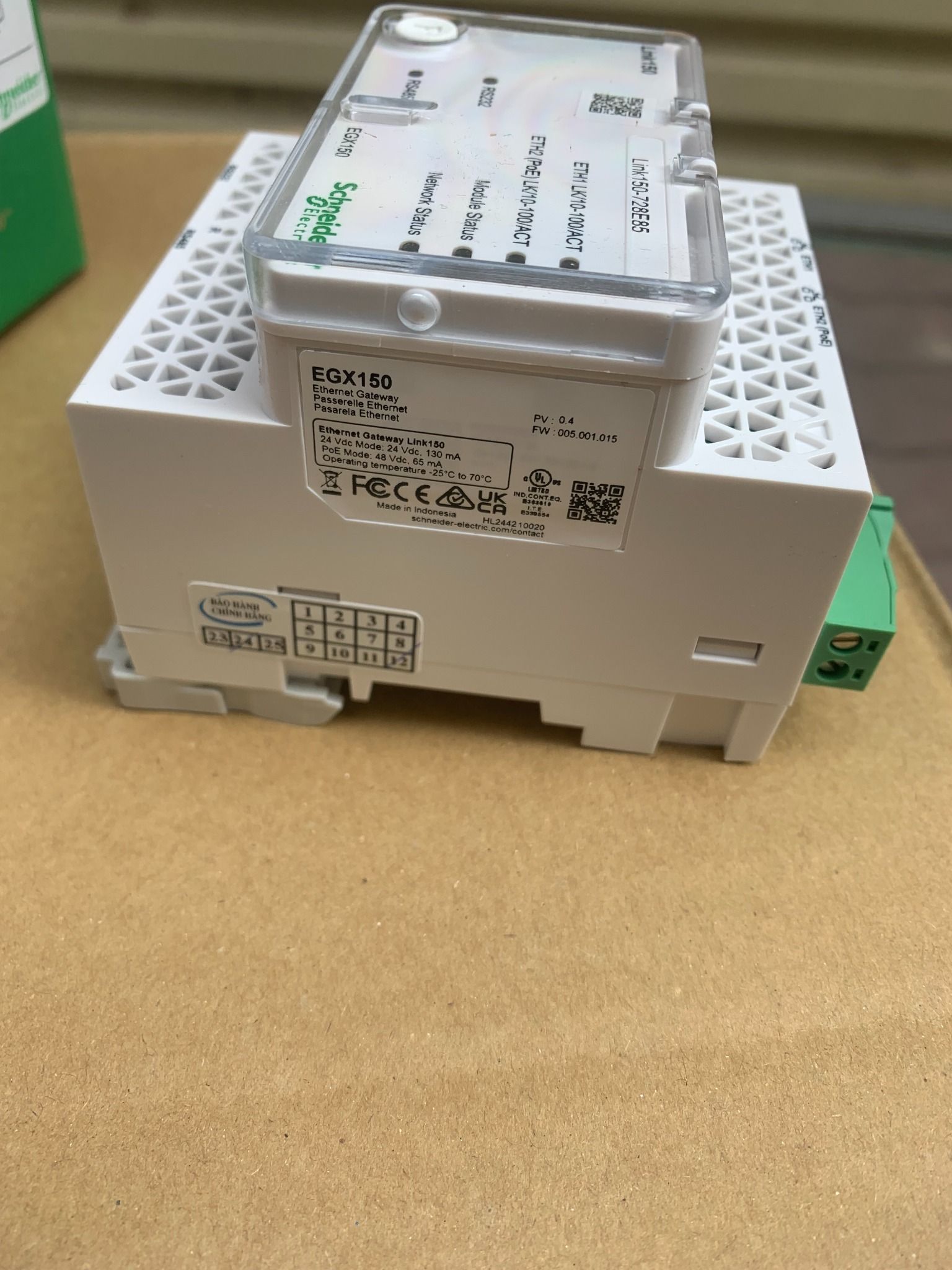 Cổng kết nối (Bộ chuyển đổi) Modbus TCP/IP model EGX150, Hãng Schneide ...
