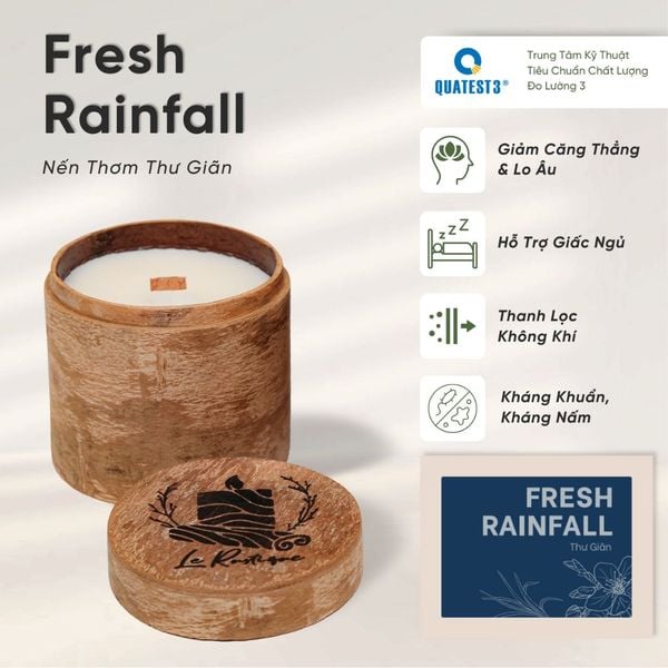 FRESH RAINFALL - Nến Thơm Thư Giãn – Le Rustique Việt Nam
