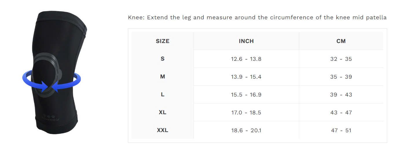 BÓ GỐI THỂ THAO NAM/NỮ 2 CÁI WAVEWEAR KNEE STABILITY TAPE COMPRESSION ...