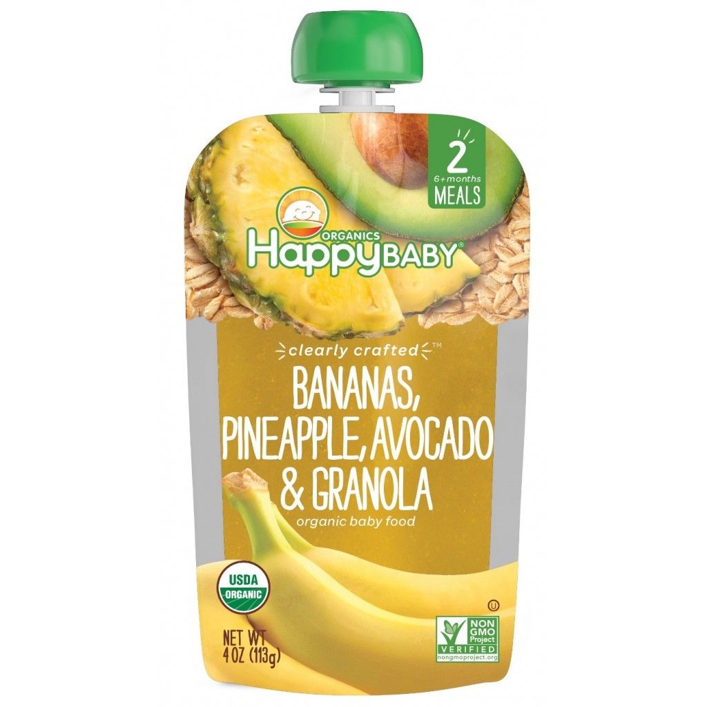 TCN Hữu cơ Happy Baby chuối,táo,bơ 113g