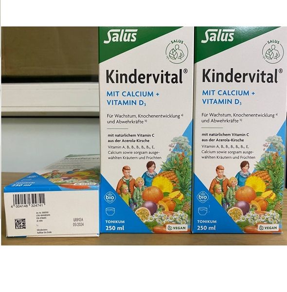 Siro KinderVital Bio bổ sung Canxi và Vitamin D3 cho trẻ từ 3 tuổi ...