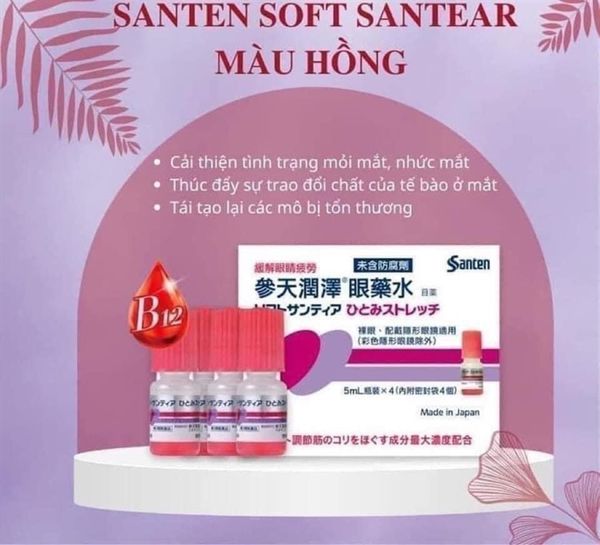 Nước mắt nhân tạo Santen Soft Santear 5ml chống khô và mỏi mắt – Mua ...
