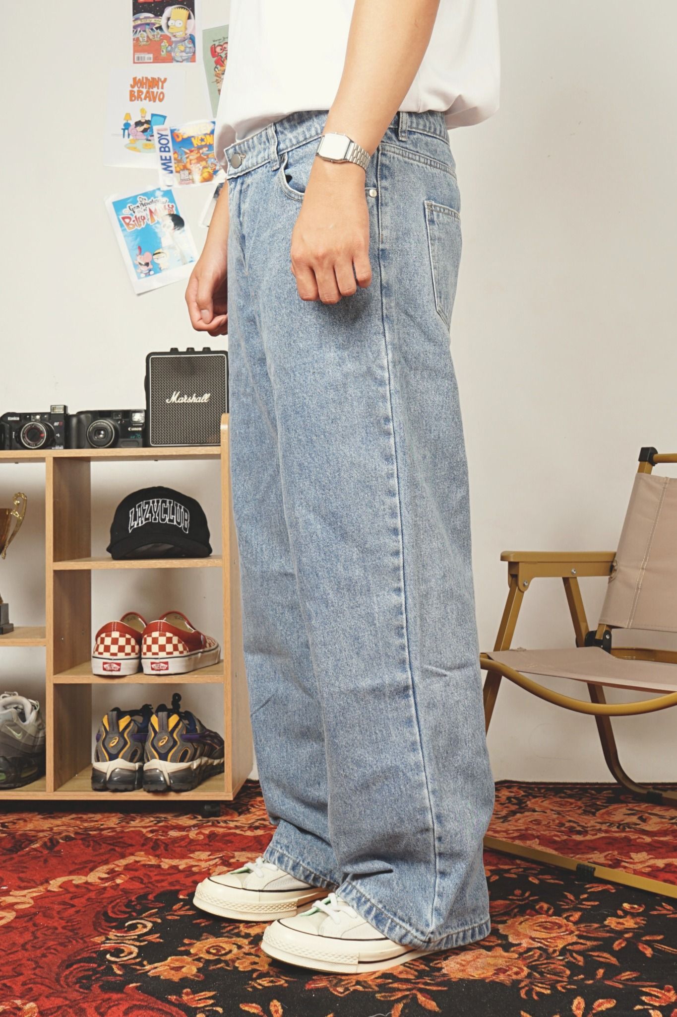 LIGHT BLUE RELAXED FIT JEANS – EMAS