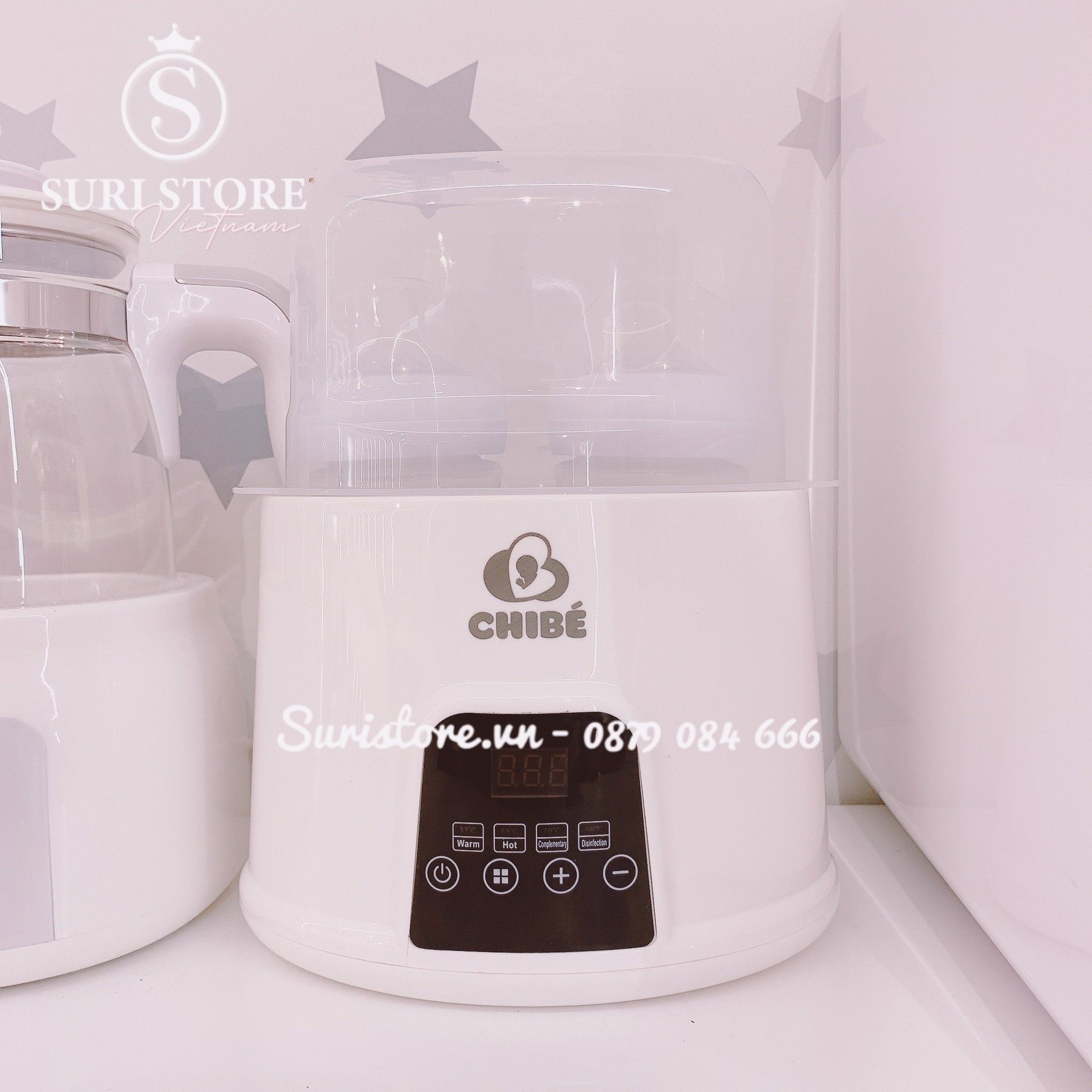 Máy hâm sữa và tiệt trùng Chibe – Suri Store