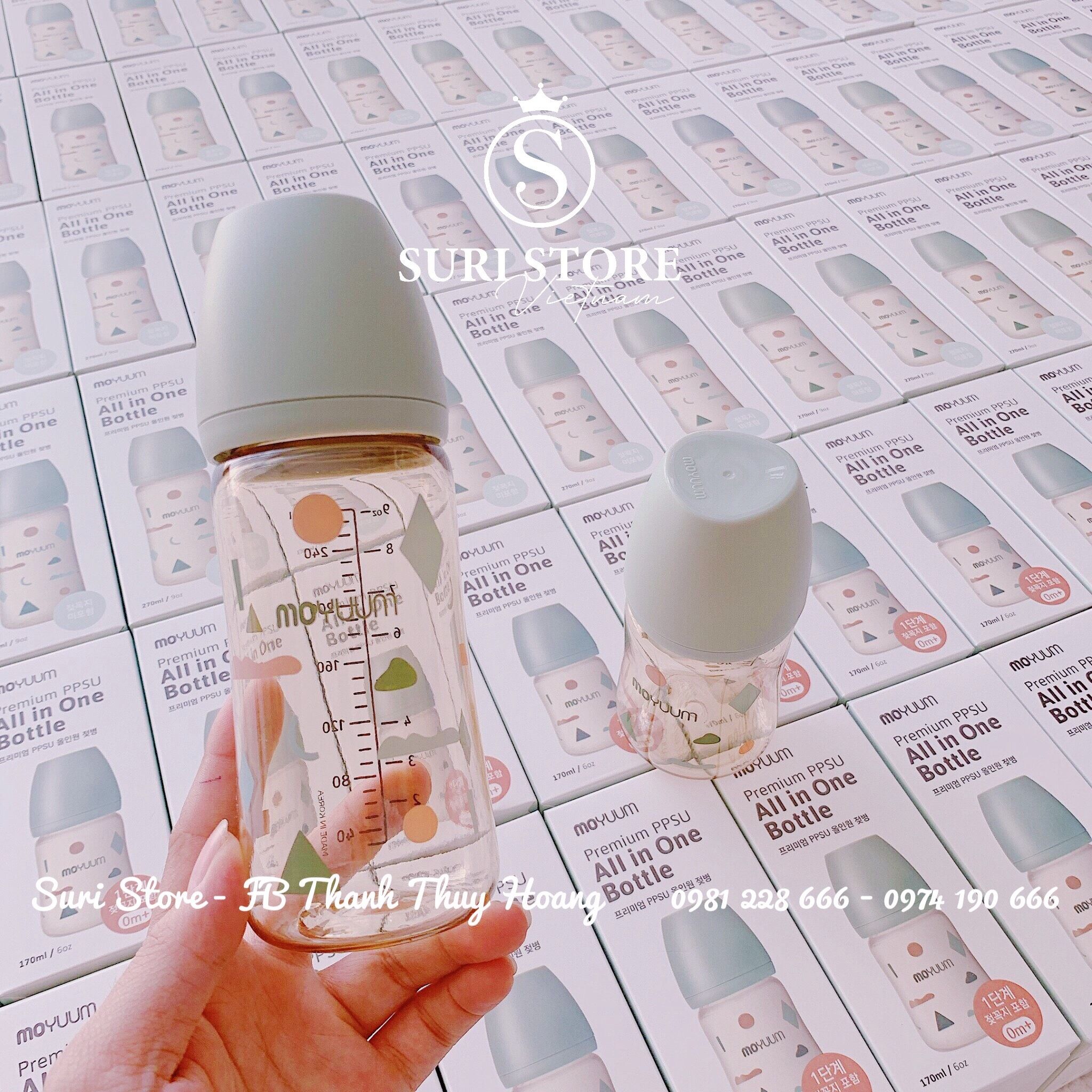 Bình sữa Moyuum hình mây-270ml – Suri Store