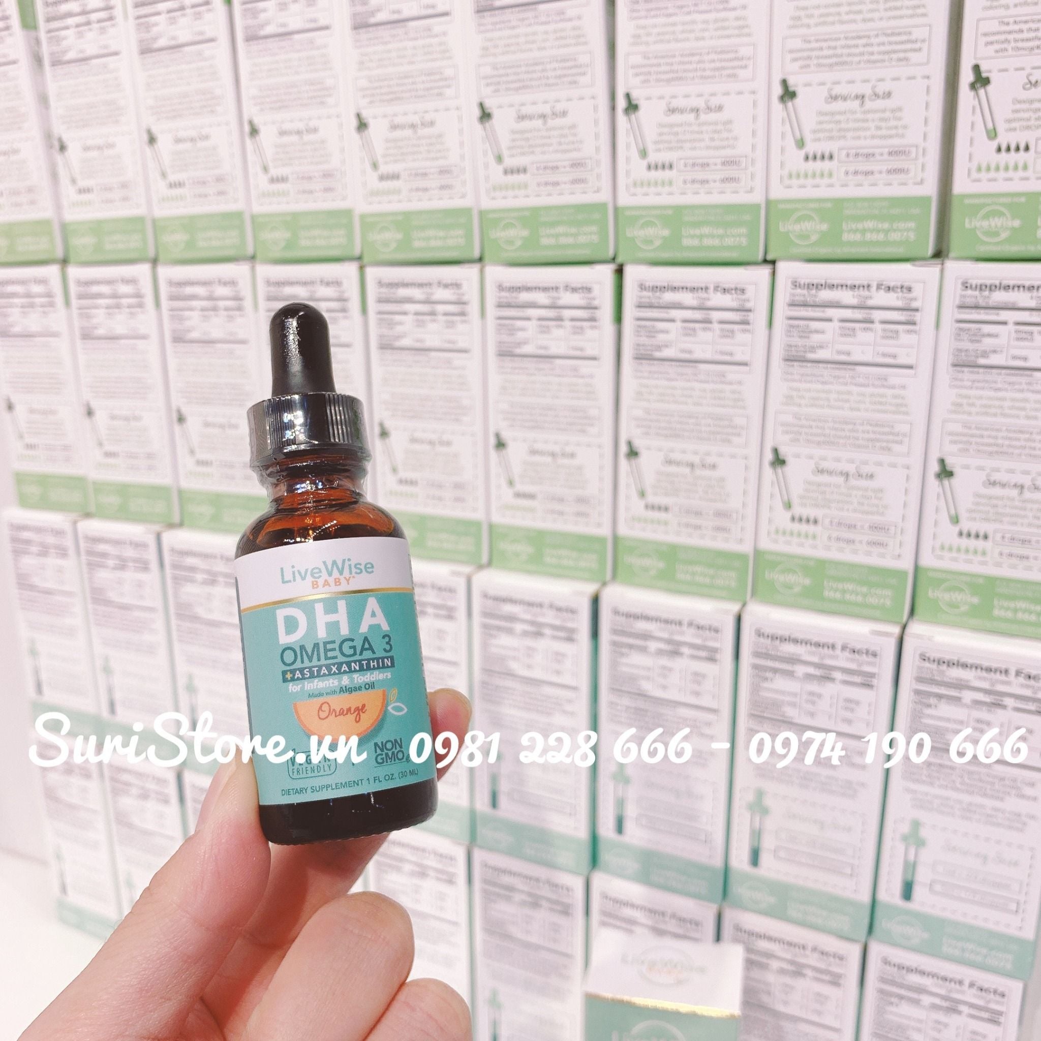 Dha Omega3 dạng giọt LiveWise Baby vị cam 0-2y - 30ml – Suri Store
