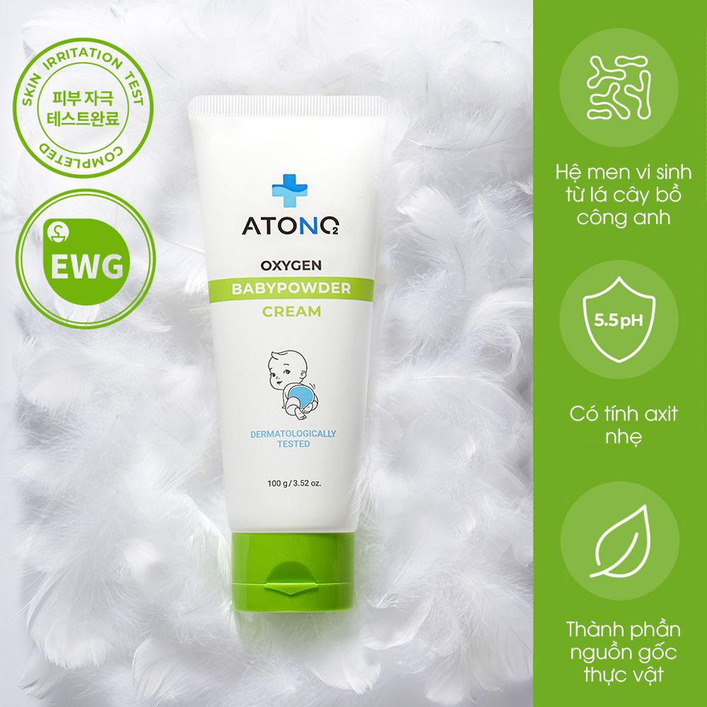 Kem hăm Oxygen Babypowder Cream Atono2 HQ - 100g - 0M+ – Suri Store