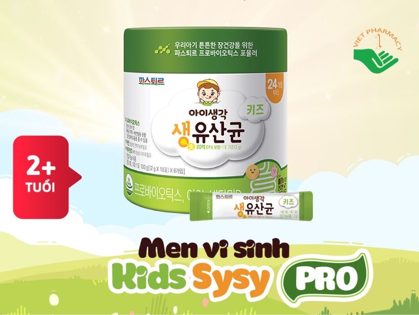 Men vi sinh SySy Kids Pro bổ sung Vitamin D và kẽm - 120g - 24M+ HQ – Suri Store
