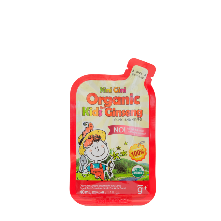 Nước hồng sâm hữu cơ trẻ em Kini Gini Hàn Quốc - hộp 10 gói (10*40ml ...