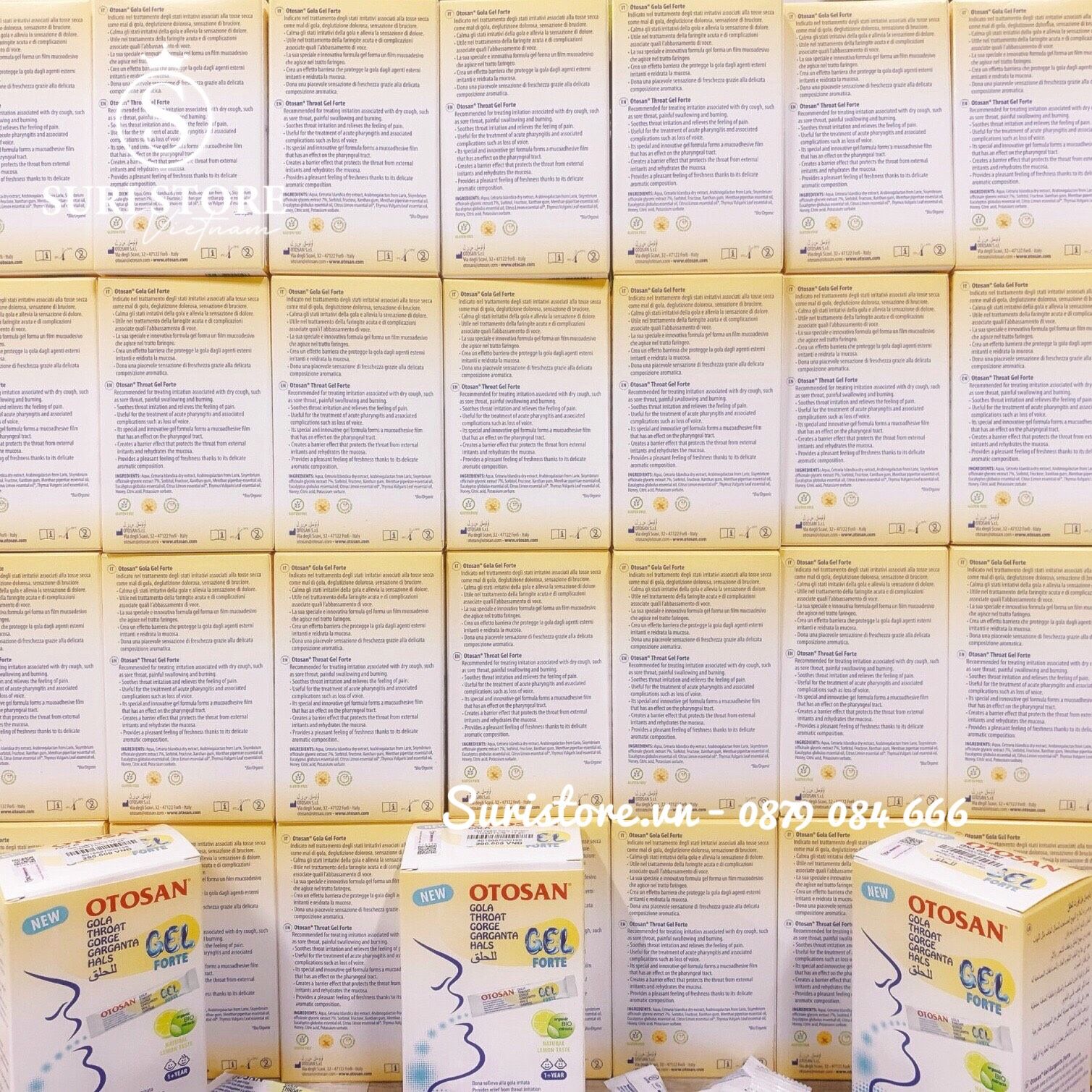 Gel ngậm họng Otosan Throat Forte Italy - 14 gói – Suri Store