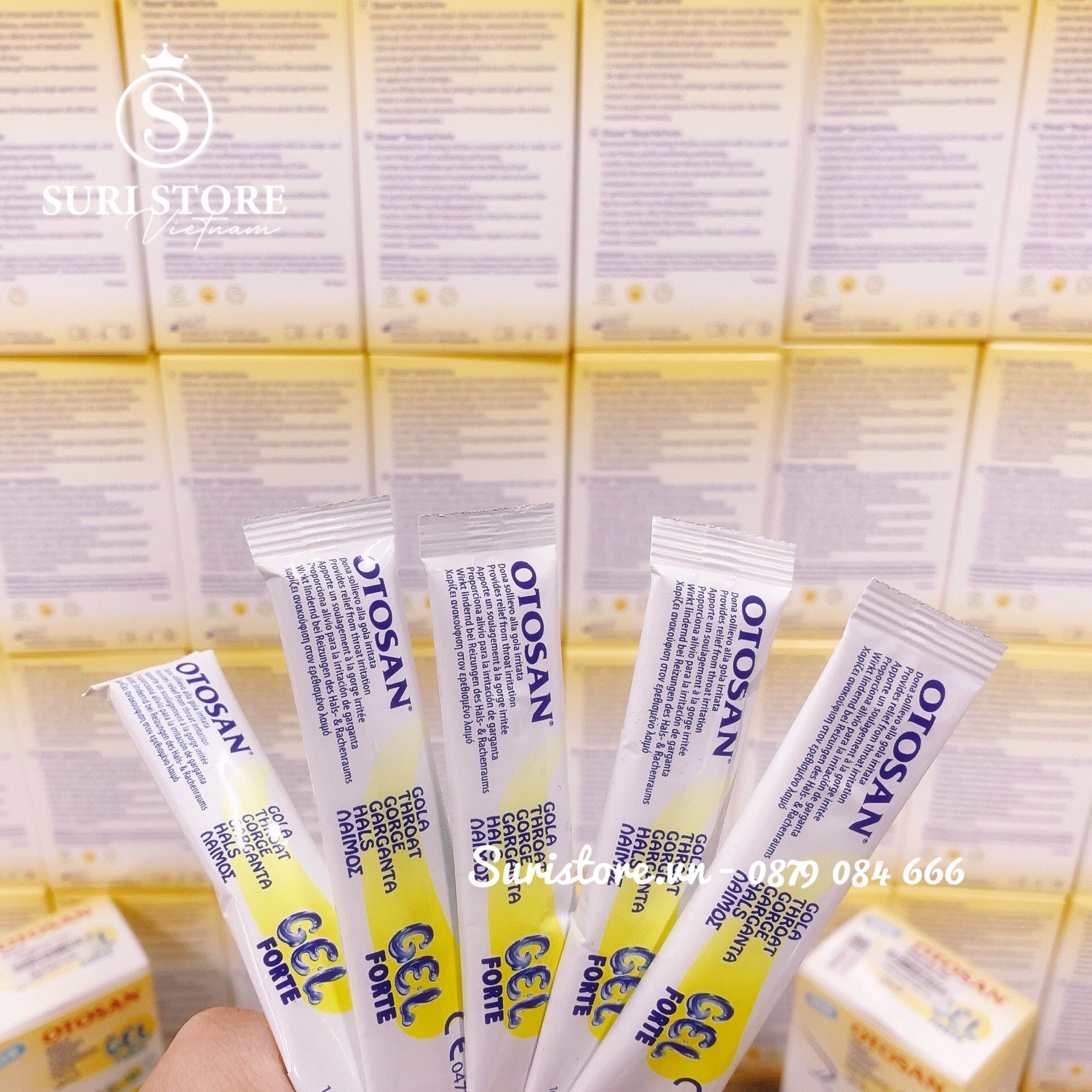 Gel ngậm họng Otosan Throat Forte Italy - 14 gói – Suri Store