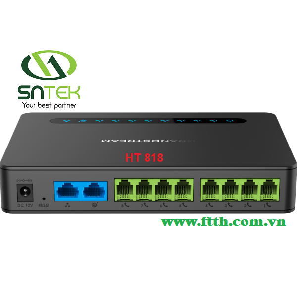 GRANDSTREAM HT-818 (8 thoại) – CÔNG TY TNHH CÔNG NGHỆ SONG NHÂN