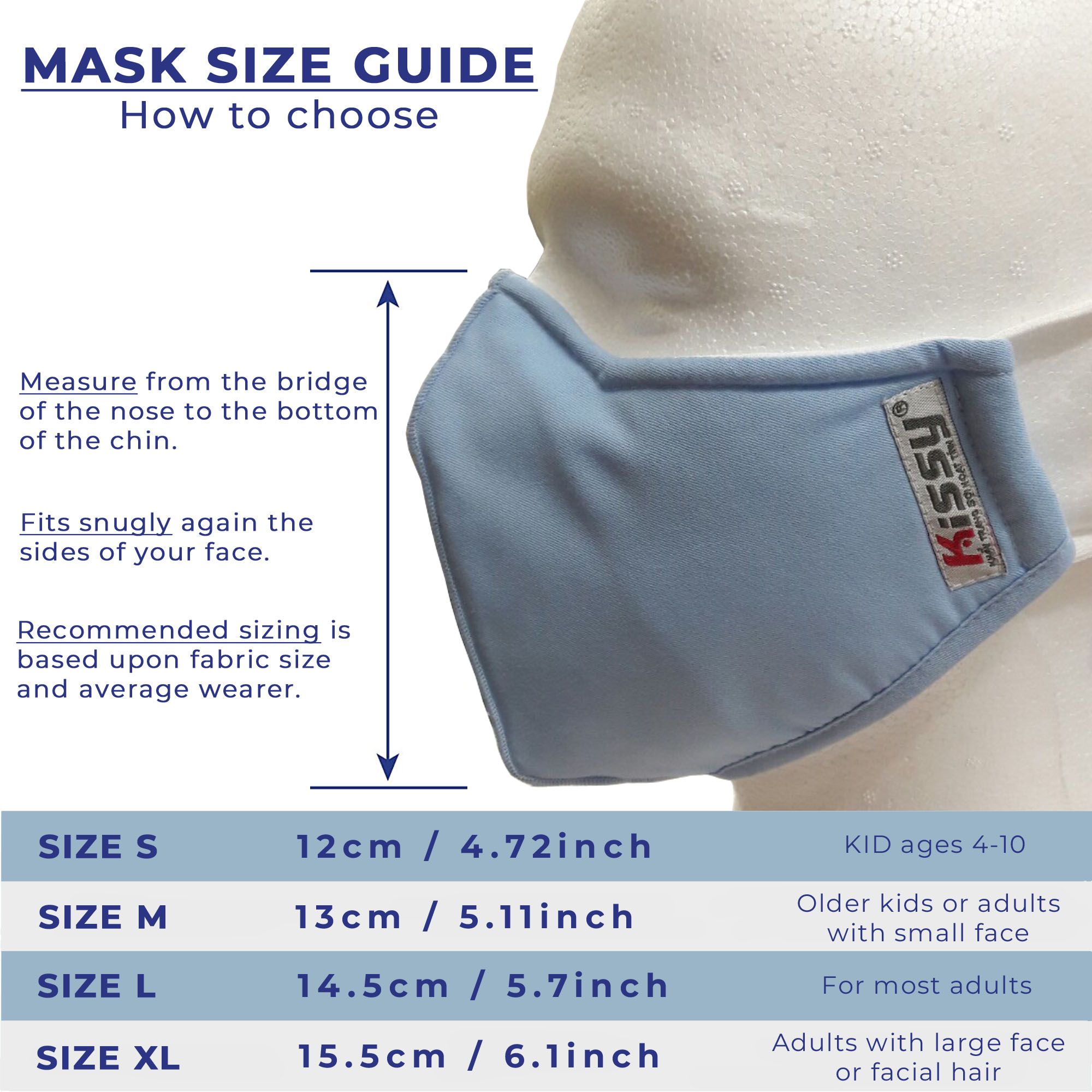 Kissy face mask Standard for adult - M0-0036 – KissyActiveFiberMask
