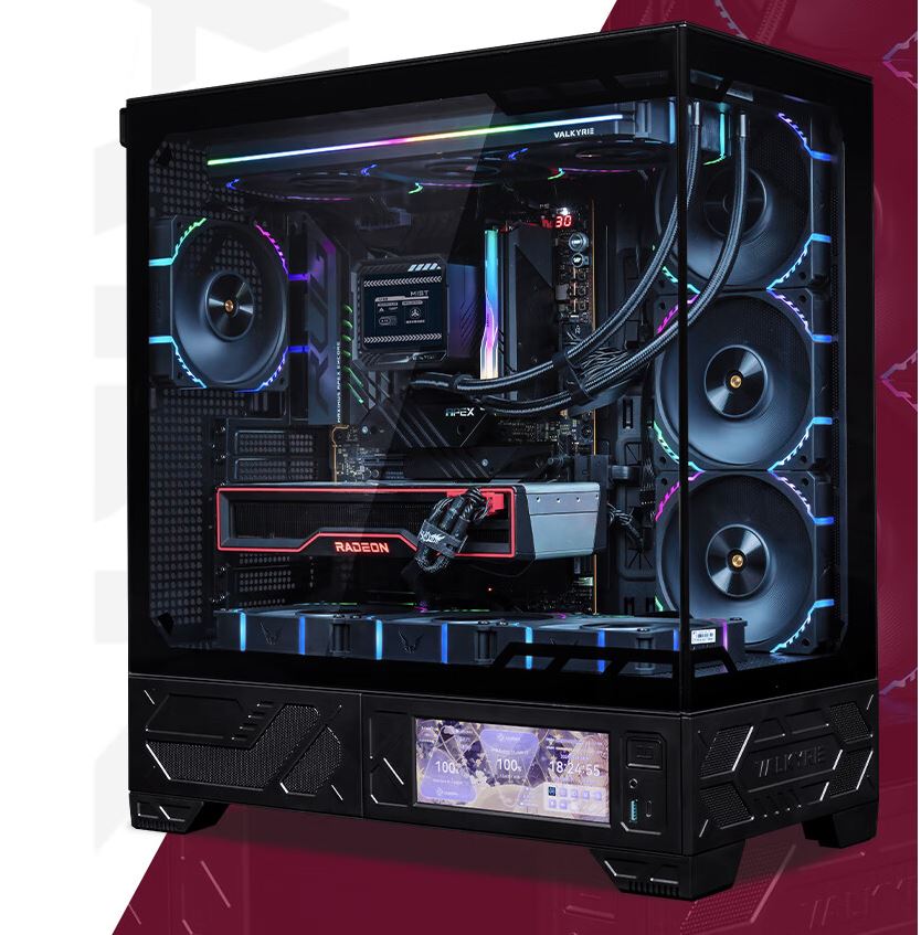 VỎ CASE PC VALKYRIE VK03 CASE LCD BLACK – Linaco