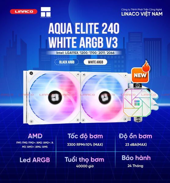 AQUA ELITE 240 WHITE ARGB V3 – Linaco