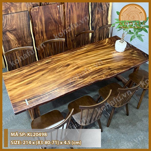 Long Saman Table KL20498 – NỘI THẤT GỖ NGUYÊN TẤM KOHAFU