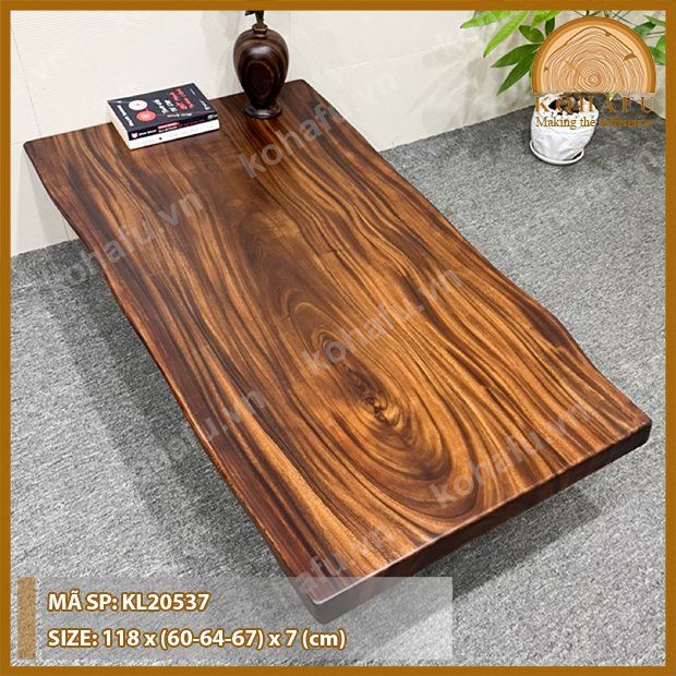 Long Saman Table KL20537 – NỘI THẤT GỖ NGUYÊN TẤM KOHAFU
