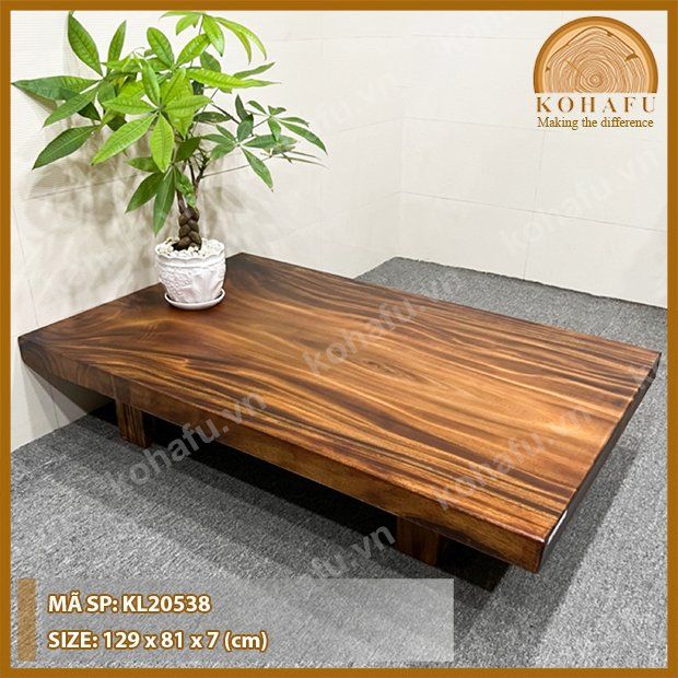 Long Saman Table KL20538 – NỘI THẤT GỖ NGUYÊN TẤM KOHAFU