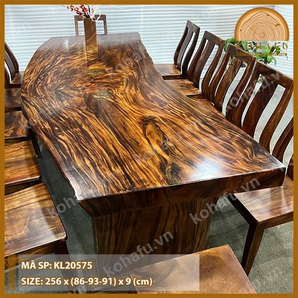 Long Saman Table KL20575 – NỘI THẤT GỖ NGUYÊN TẤM KOHAFU