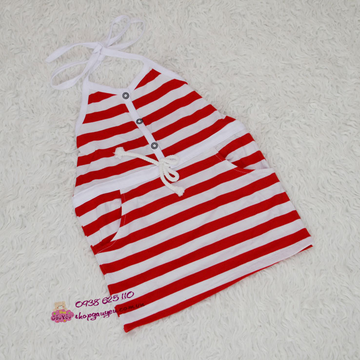 ĐẦM SỌC VISCO CỘT DÂY Rika House