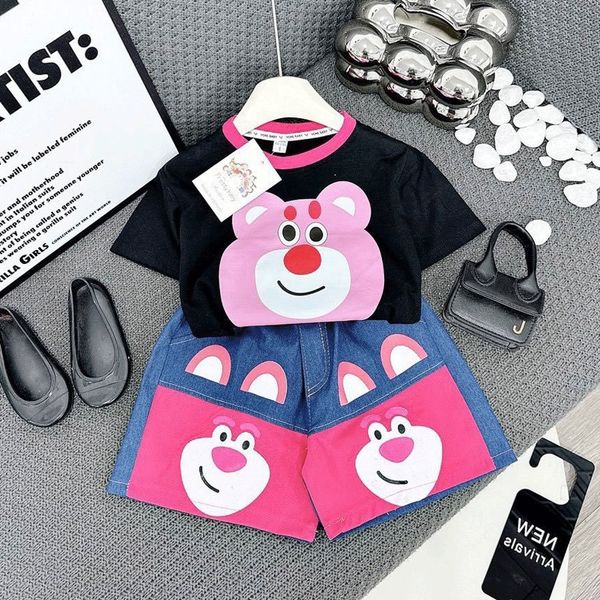 Bộ short jean hình gấu Rika House