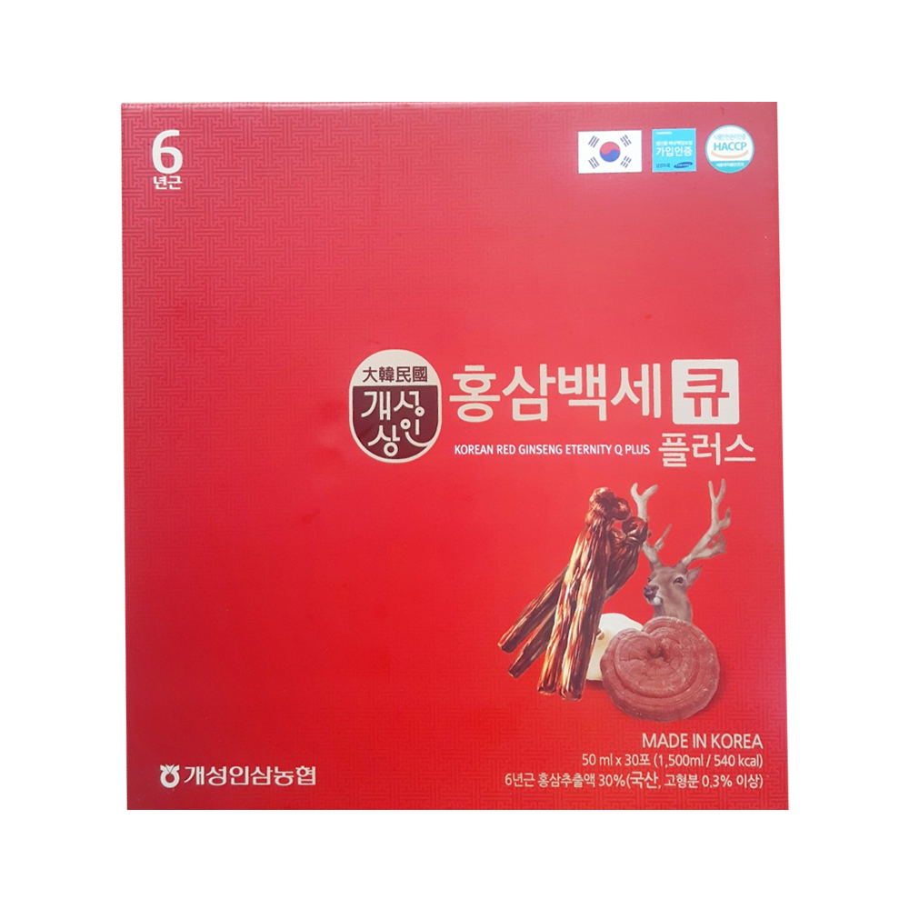 Nước Hồng Sâm Nhung Hươu Linh Chi Hansusam Korean Red GinSeng Eternity Q Plus – Nhân Sâm Vàng
