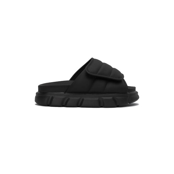 THE LARVA WOLF SLIDE SANDAL - FULL BLACK – THEWOLF