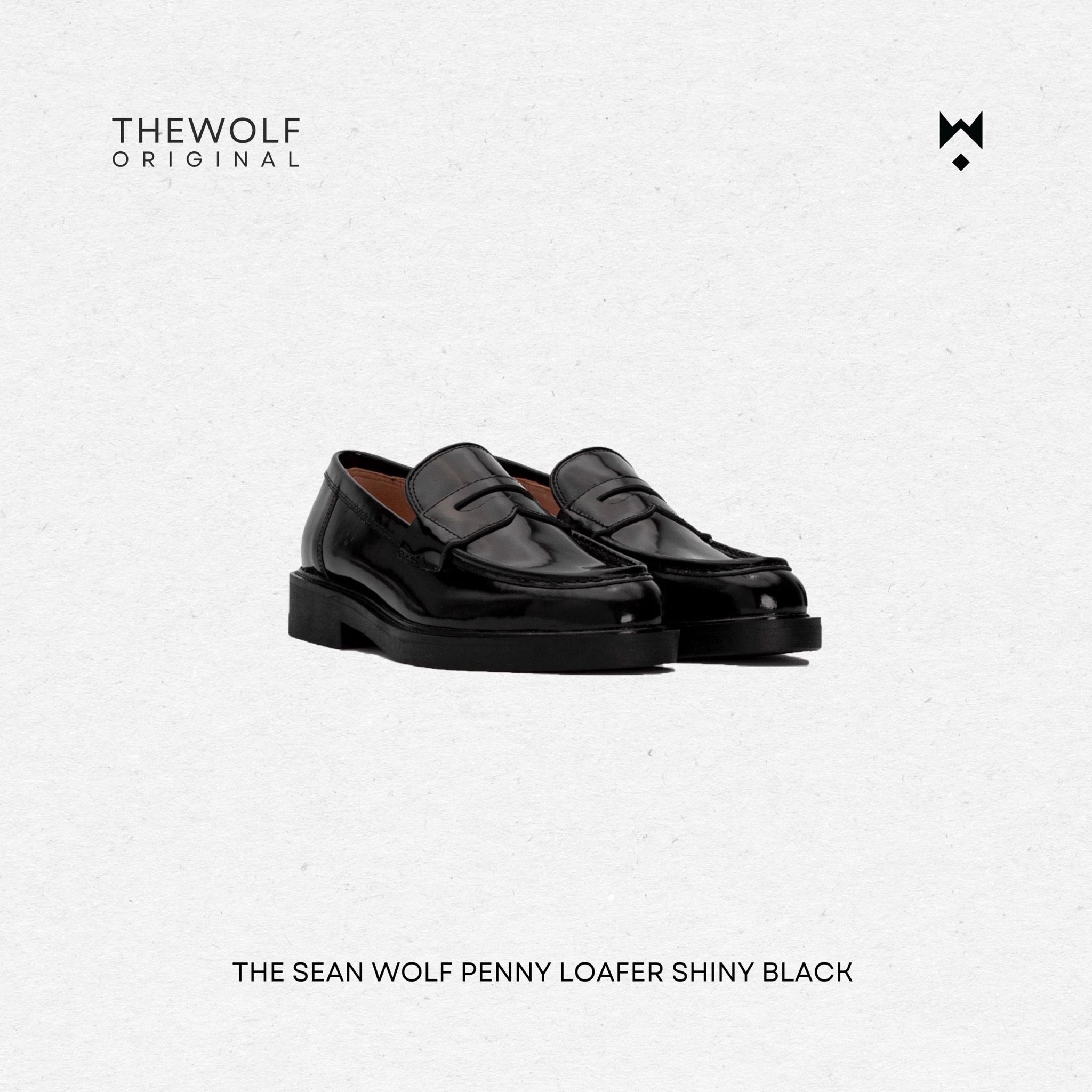 THE SEAN WOLF PENNY LOAFER - SHINY BLACK – THEWOLF