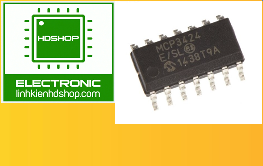 Linh kiện chính hãng MCP3424 ADC 18bit – Linh Kiện Điện tử HdShop