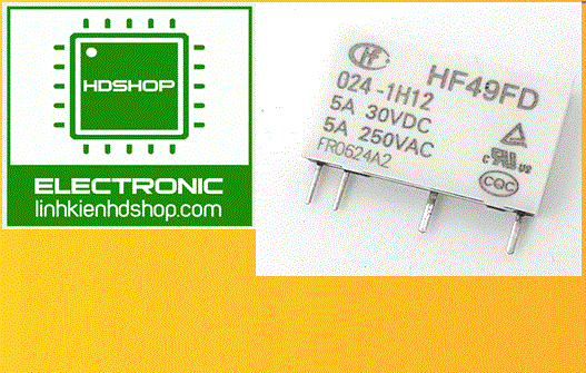 Relay HF49FD Arduino,PLC,MCU,PLC – Linh Kiện Điện tử HdShop