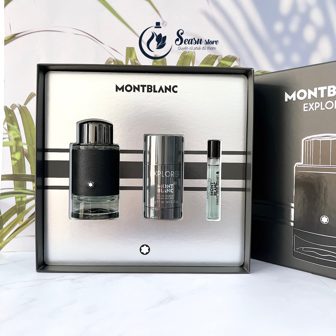 Set Mont Blanc Explorer 3 món (EDP 100ml, EDP 7.5ml, Deo Stick 75g ...