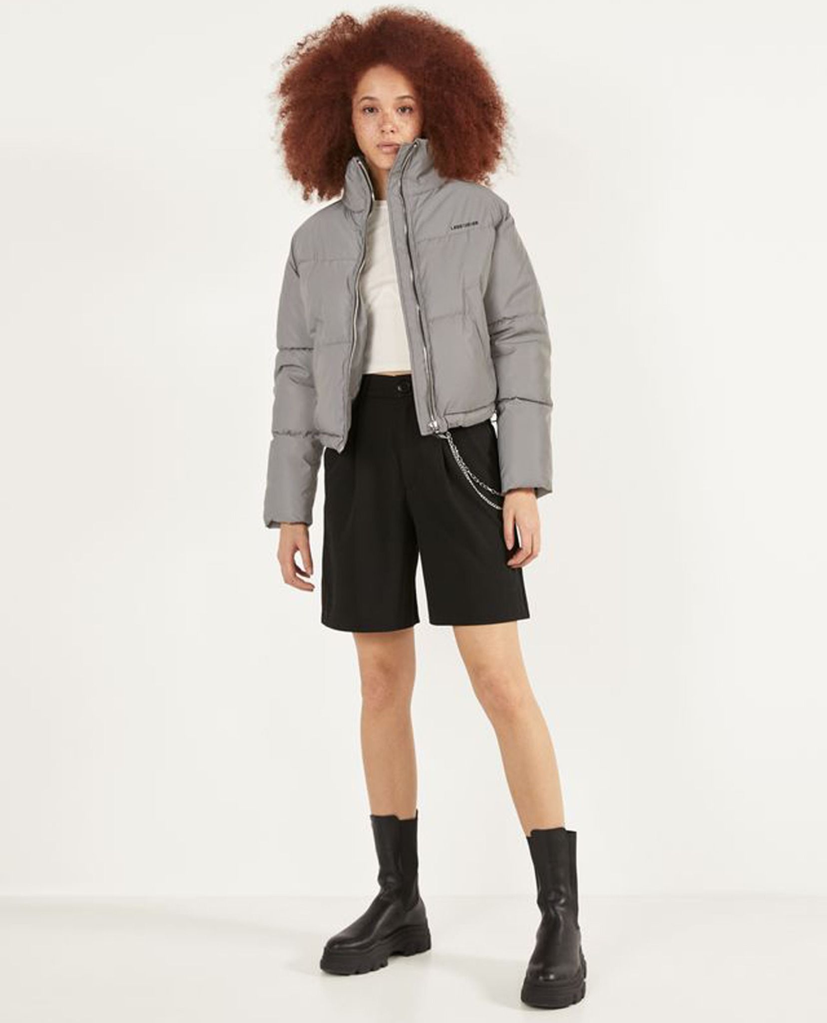 REFLECTIVE PUFFER JACKET - BERSHKA – Breakdalaww - Vintage Streetwear