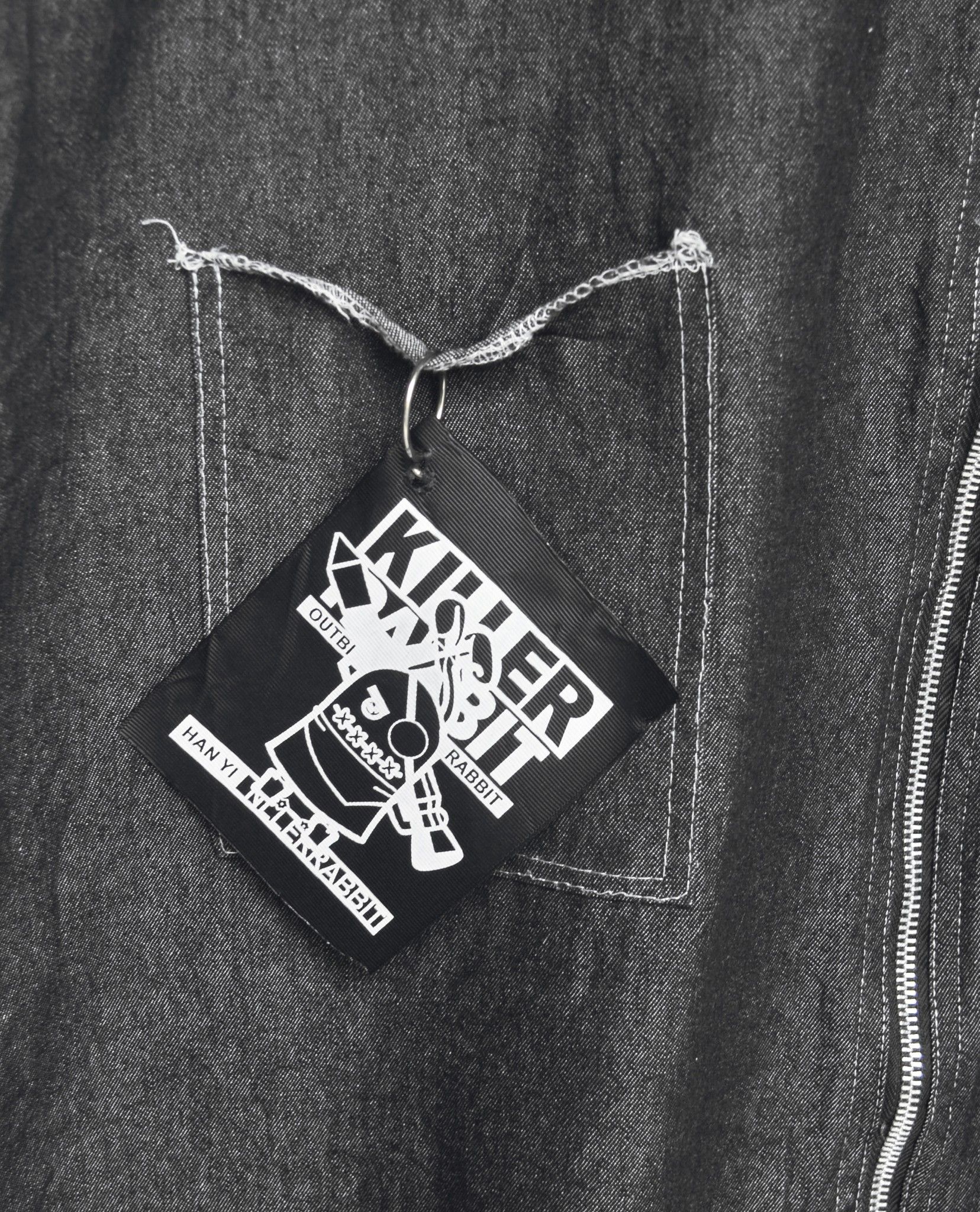 VTG Denim Trench Coat Jacket - KILLER X RABBIT – Breakdalaww - Vintage ...