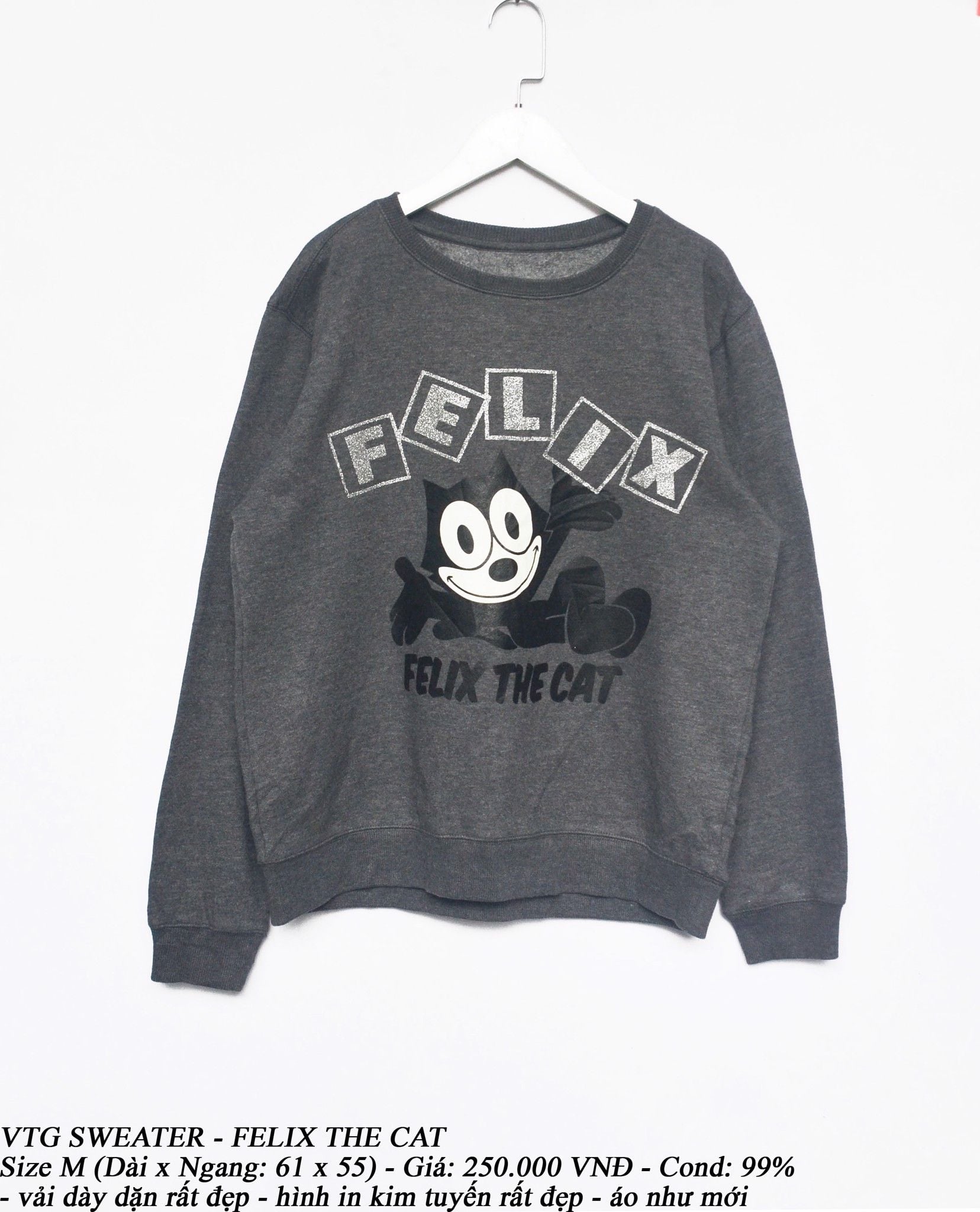 VTG Sweater - FELIX THE CAT – Breakdalaww - Vintage Streetwear