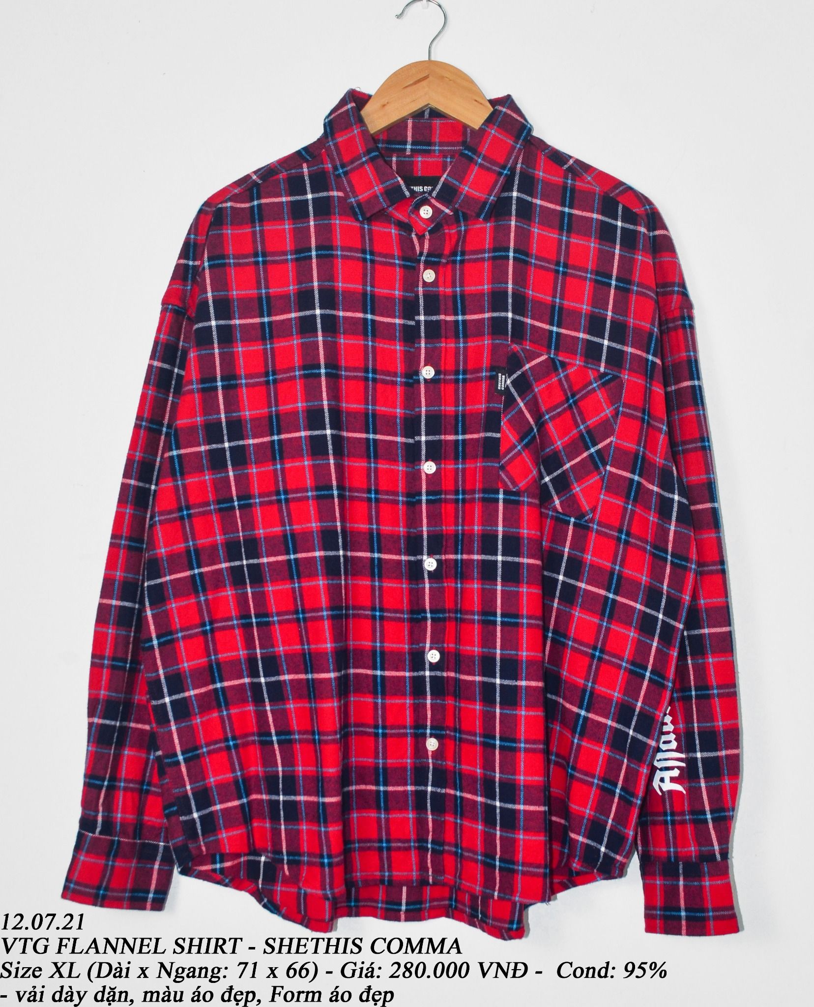 12.07.21 - VTG FLANNEL SHIRT - SHETHIS COMMA – Breakdalaww - Vintage ...