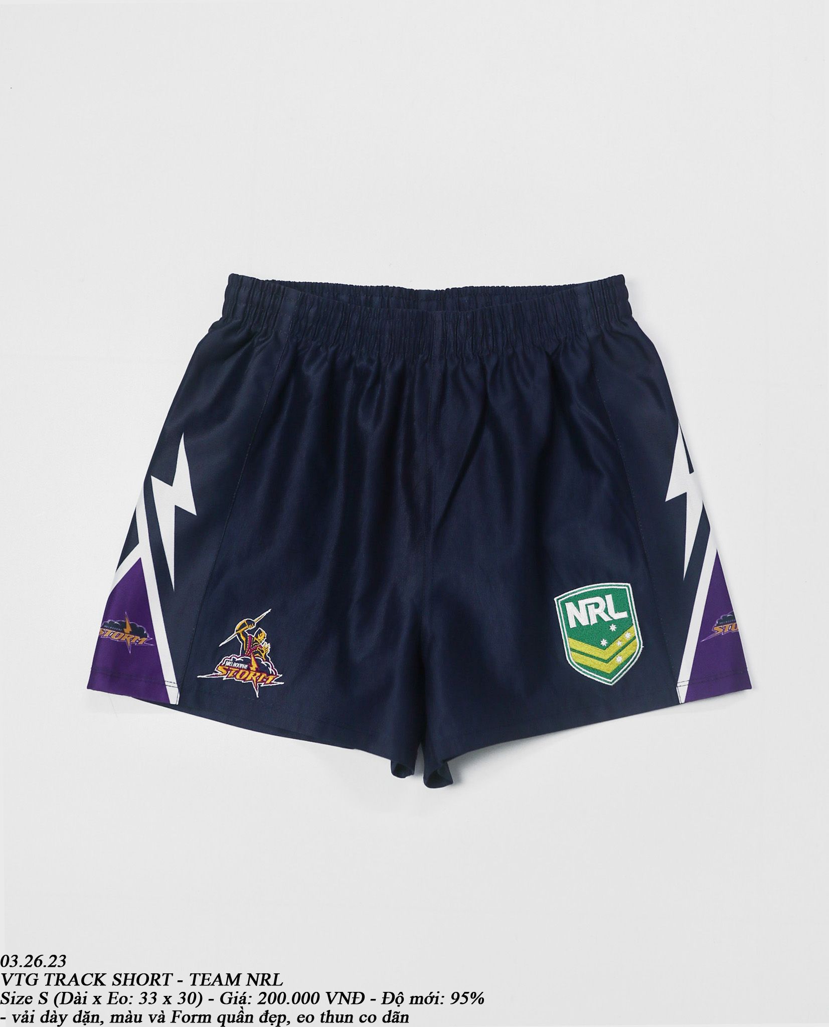 03.26.23 - VTG TRACK SHORT - TEAM NRL – Breakdalaww - Vintage Streetwear