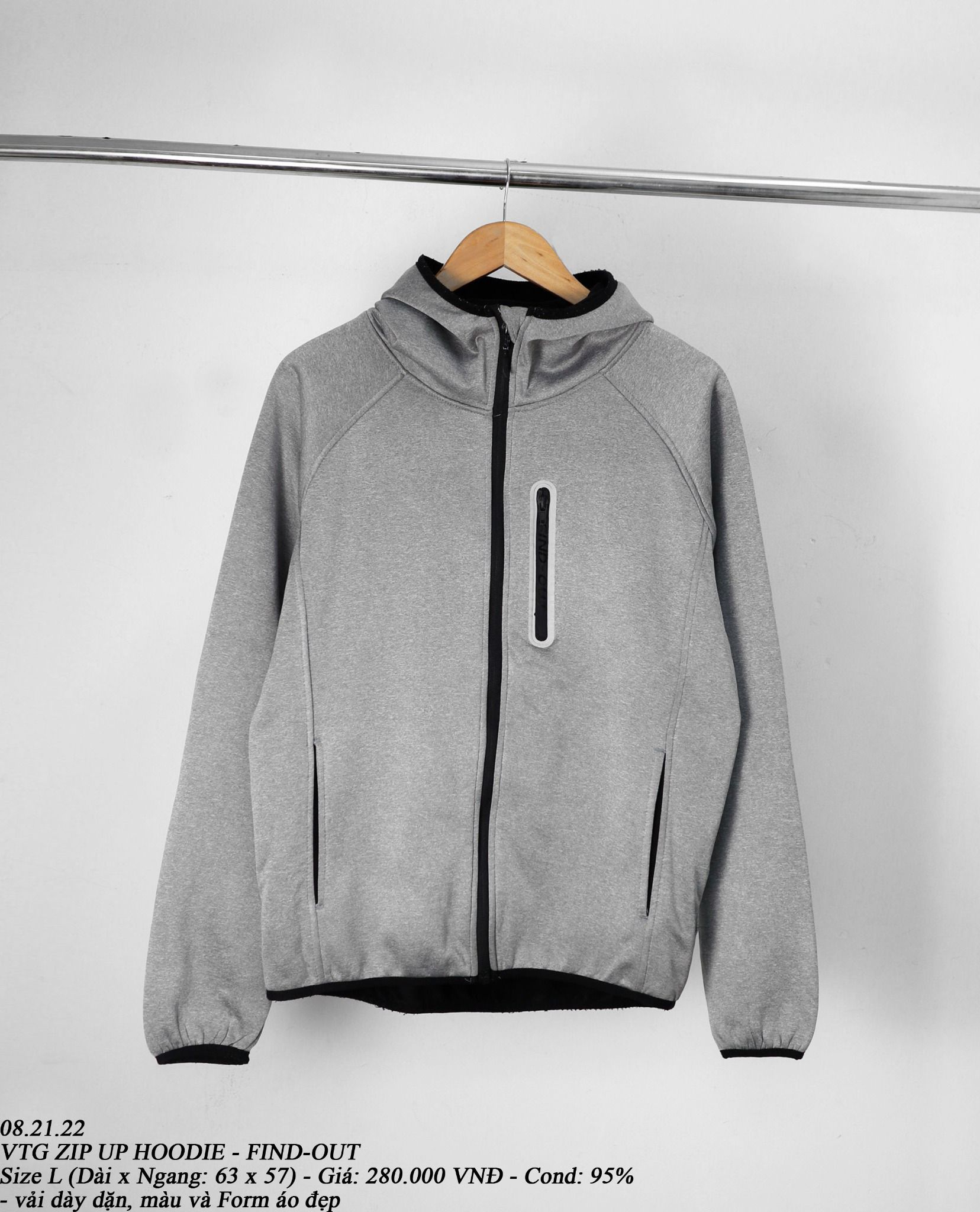 08.21.22 - VTG ZIP UP HOODIE - FIND-OUT – Breakdalaww - Vintage Streetwear