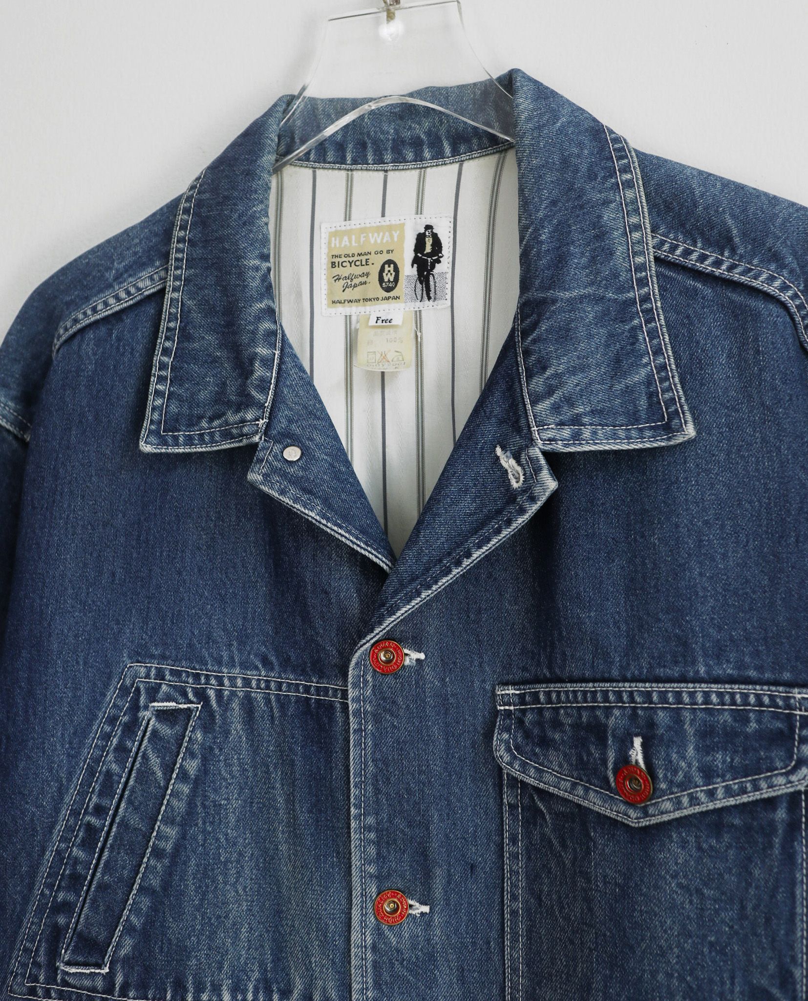 06.04.23 - VTG BLAZER DENIM JACKET - HALFWAY JAPAN – Breakdalaww ...
