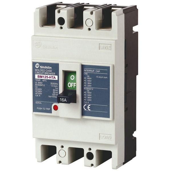 CB khối Shihlin BM 125-HTA 3P 32A 50kA
