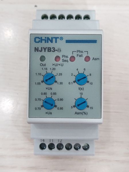 Rơ le bảo vệ pha NJYB3-8 AC380V