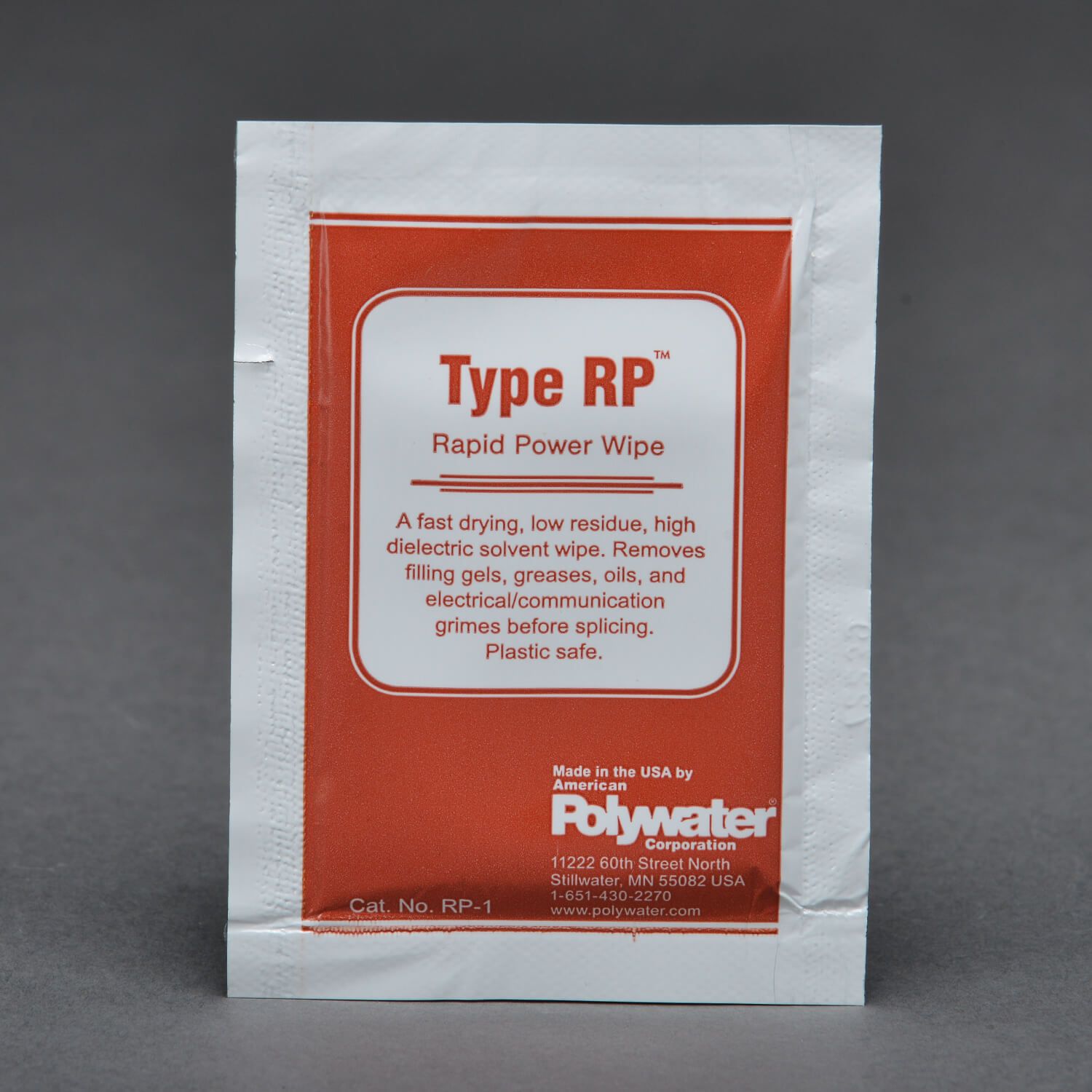 KHĂN LAU CÁP POLYWATER ® TYPE RP™ BAY HƠI NHANH - CÔNG TY TNHH THIẾT BỊ ...